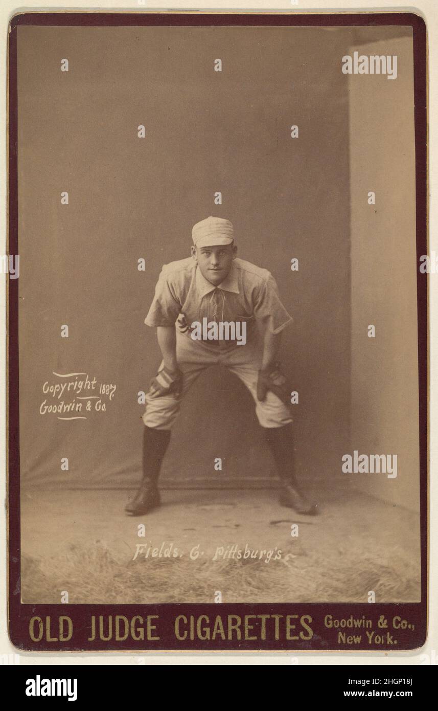 Fields, Catcher, Pittsburgh, from the series Old Judge Cigarettes 1887 ...