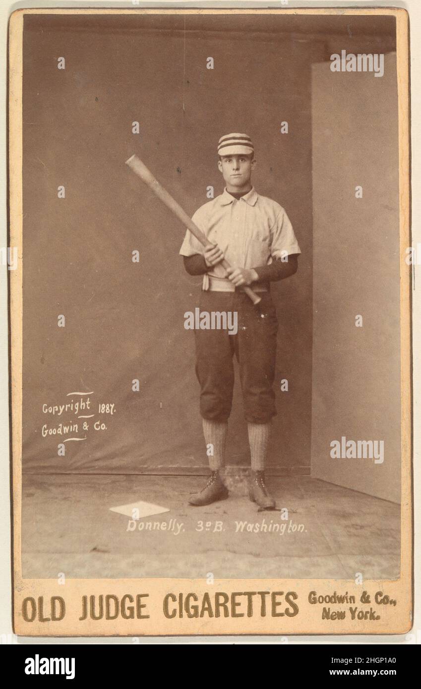 Donnelly, 3rd Base, Washington, from the series Old Judge Cigarettes ...