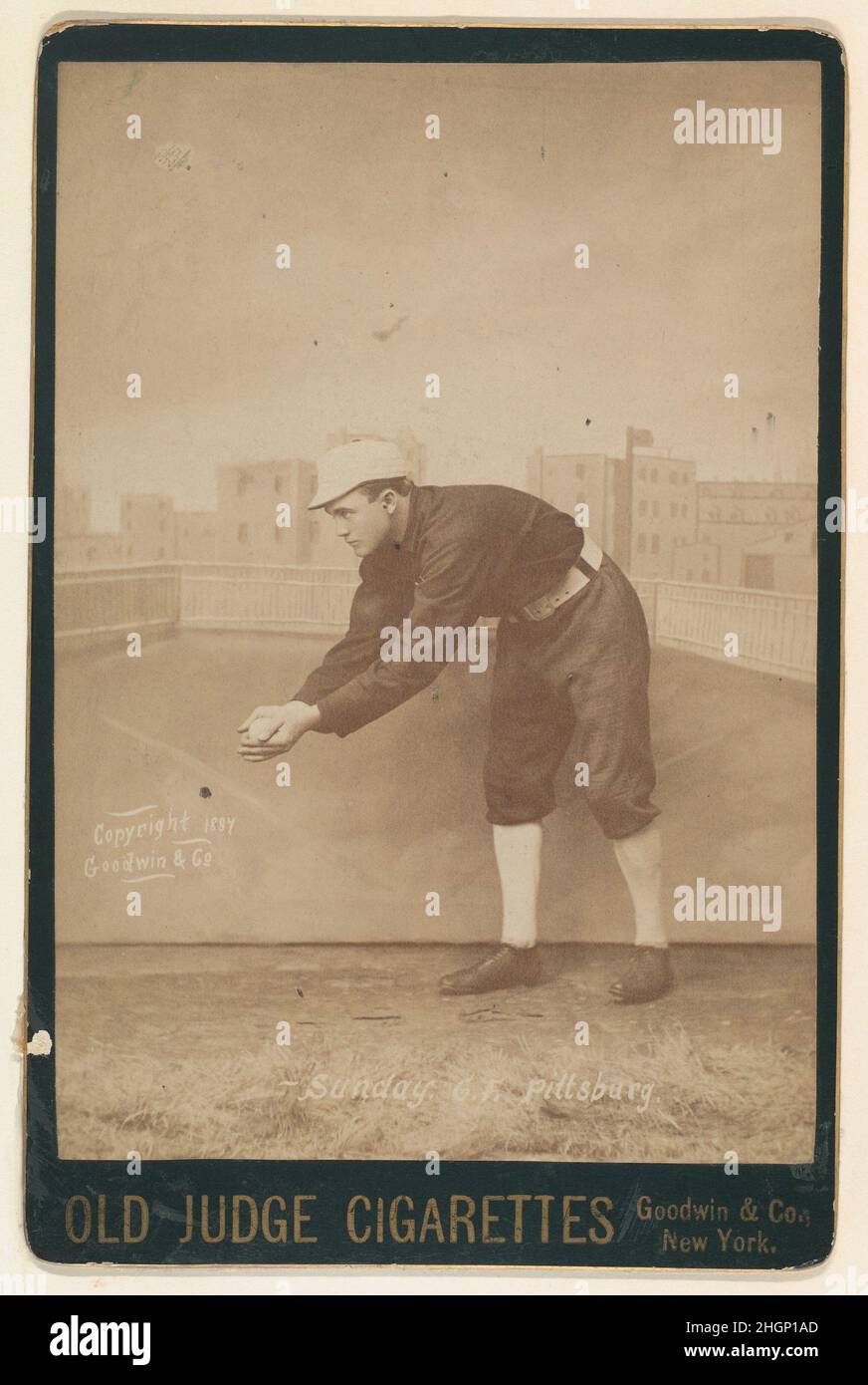Sunday, Center Field, Pittsburgh, from the series Old Judge Cigarettes ...