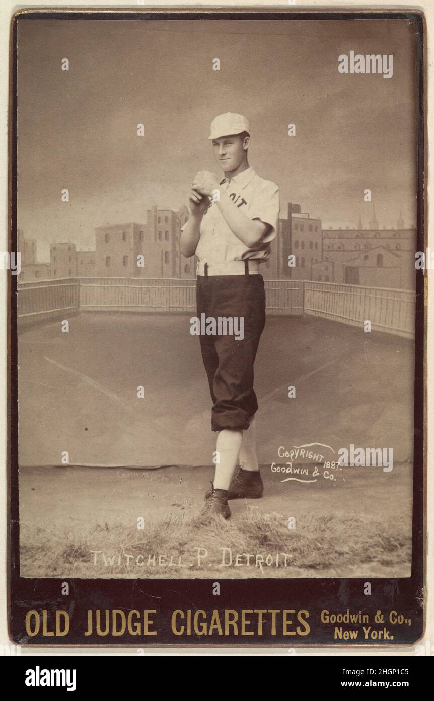 Twitchell, Pitcher, Detroit, from the series Old Judge Cigarettes 1887 ...