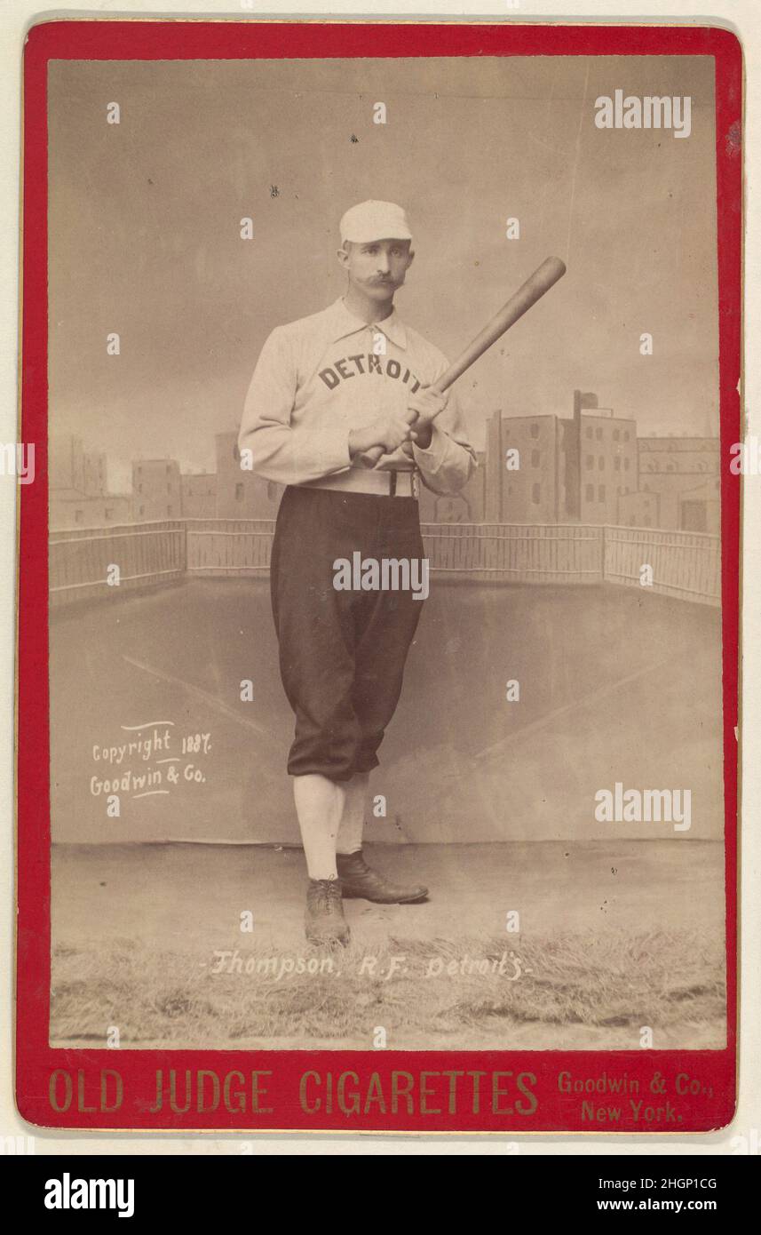 Thompson, Right Field, Detroit, from the series Old Judge Cigarettes ...