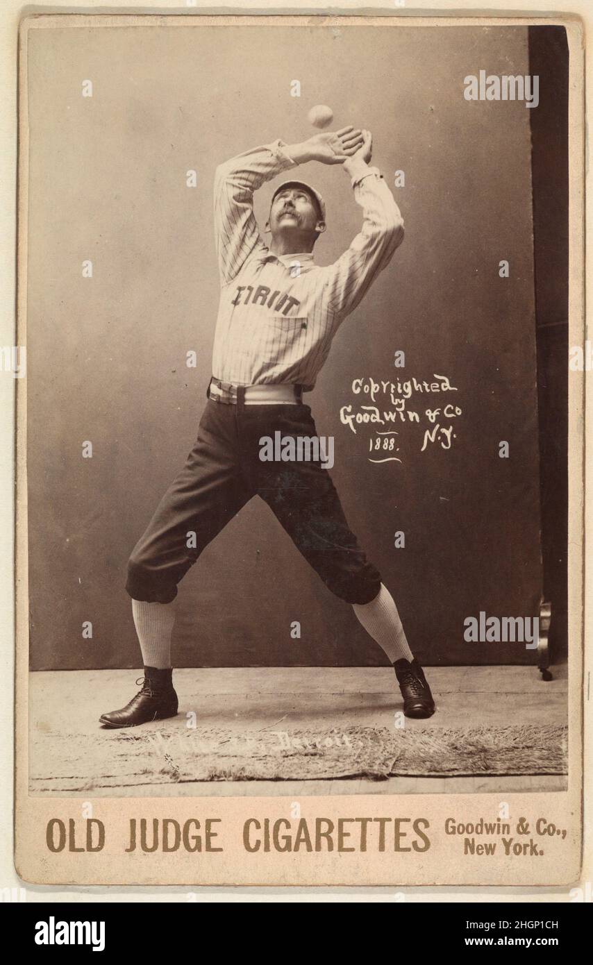White, 3rd Base, Detroit, from the series Old Judge Cigarettes 1888 ...