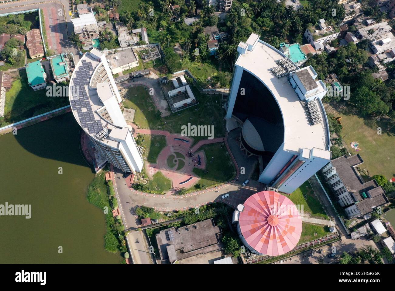 Jessore, Bangladesh - November 09, 2021: The Bird's-eye view of Sheikh ... Jessore, Bangladesh - November 09, 2021: The Bird's-eye view of Sheikh ...