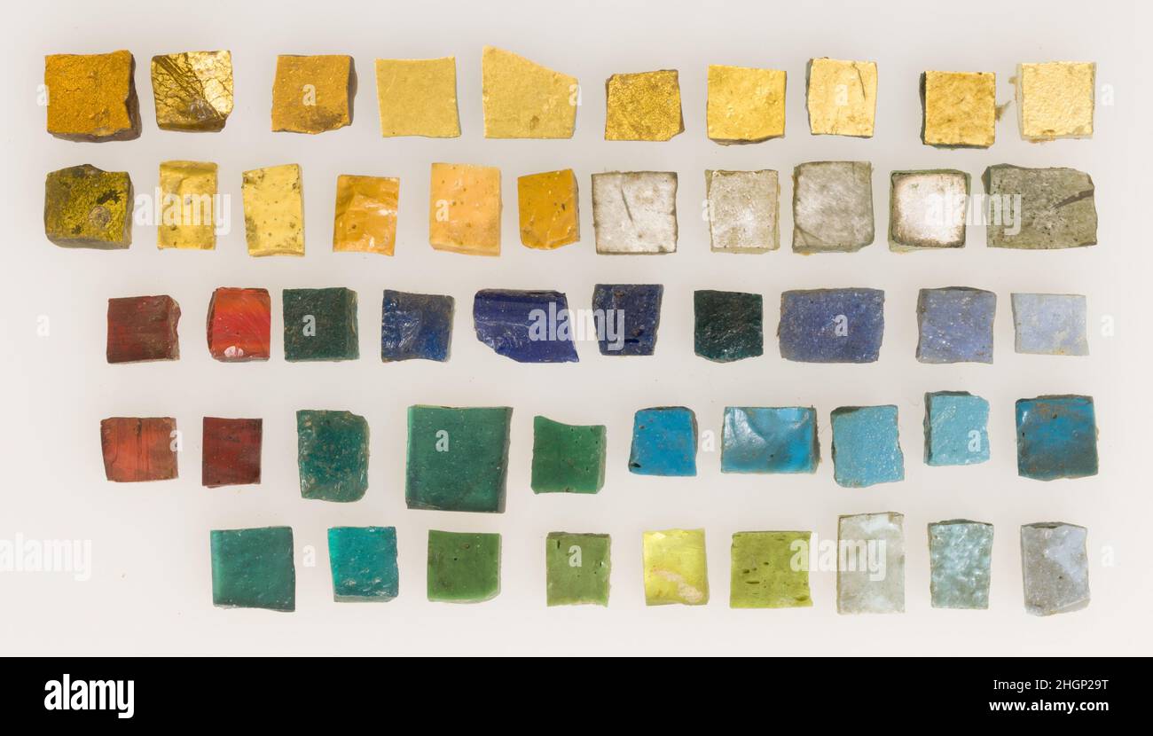 Small glass tiles tesserae hi-res stock photography and images - Alamy