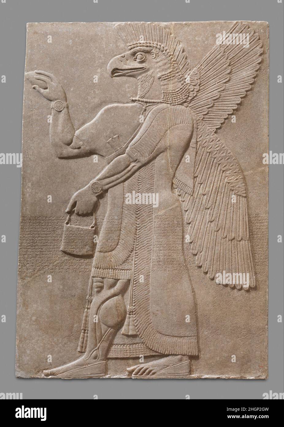 Relief panel ca. 883–859 B.C. Assyrian This panel from the Northwest ...