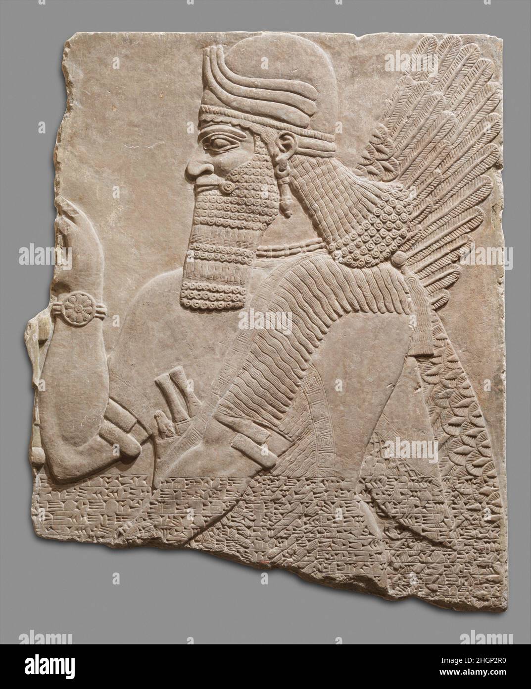 Relief panel ca. 883–859 B.C. Assyrian This panel from the Northwest ...