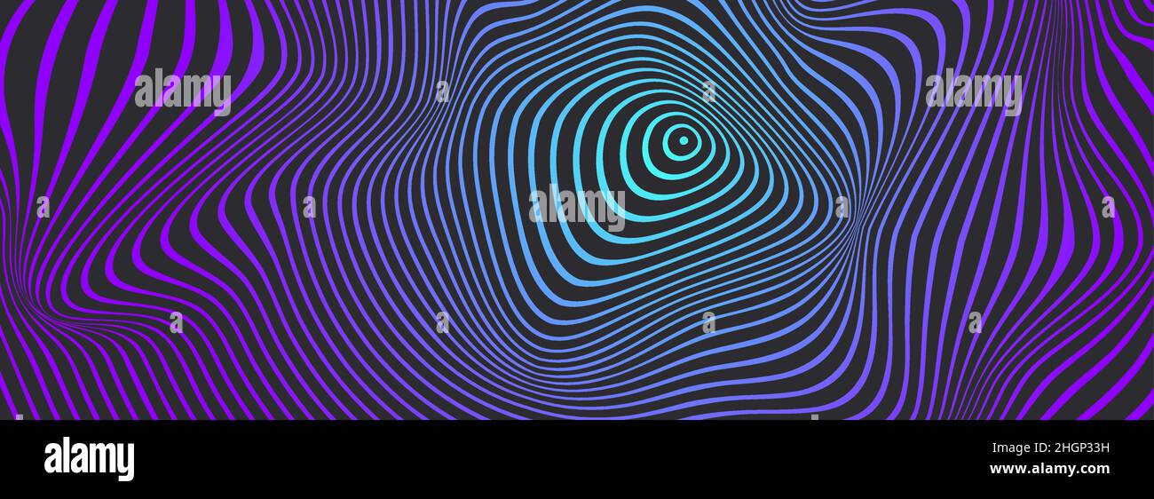 Distortion lines background. Distort stripes, abstract modern pattern ...