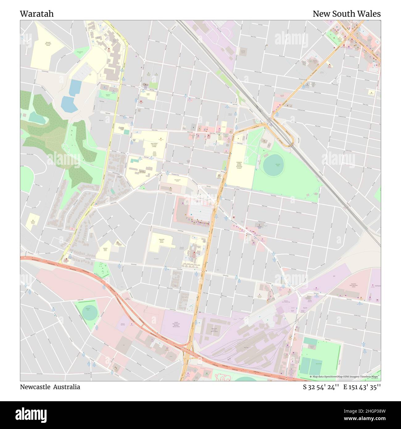Newcastle australia map hi-res stock photography and images - Alamy