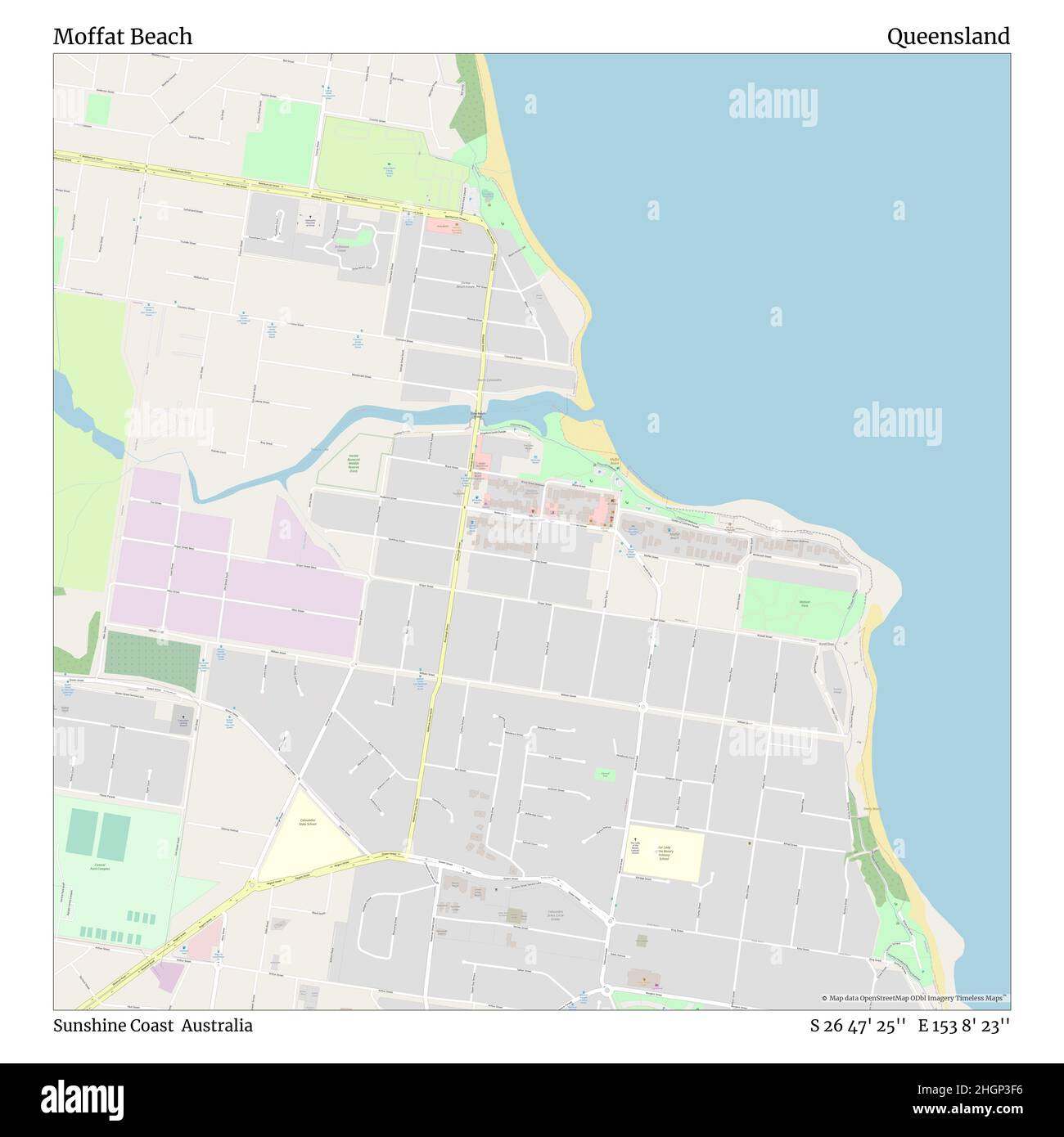 Moffat Beach, Sunshine Coast, Australia, Queensland, S 26 47' 25'', E ...