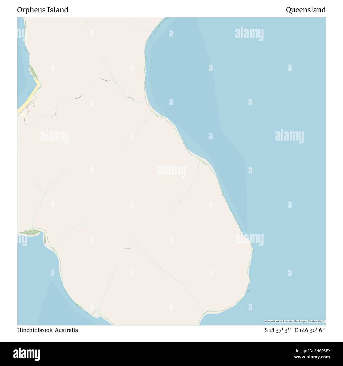 Hinchinbrook island queensland australia maps hi-res stock photography ...