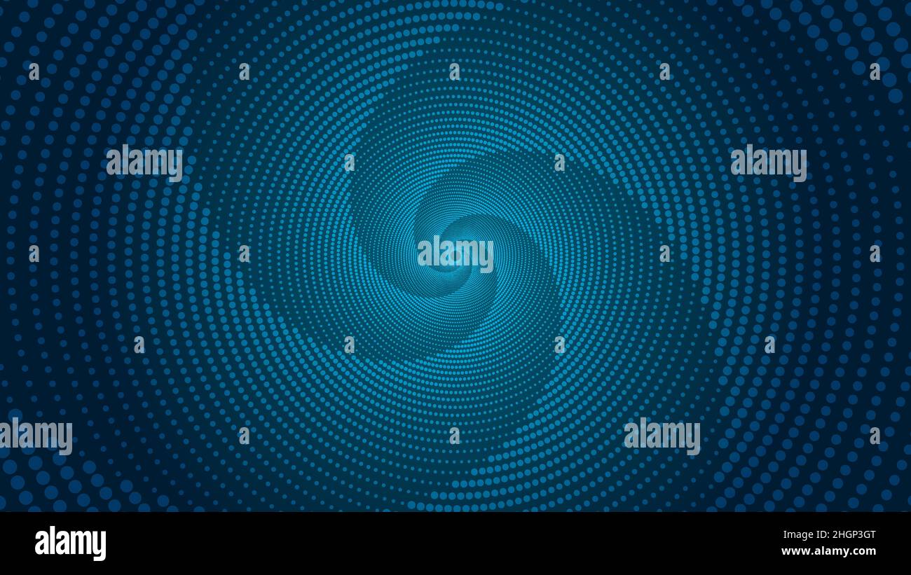 Spiral digital geometric background for website. Vortex banner, vector ...