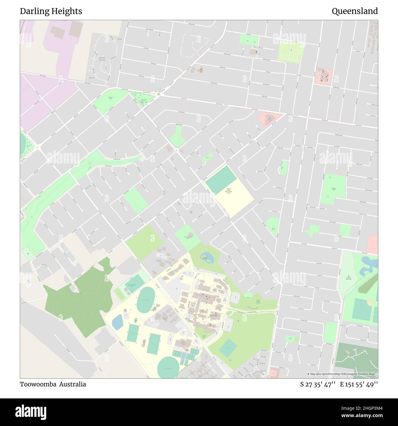 Darling Heights, Toowoomba, Australia, Queensland, S 27 35' 47'', E 151 ...