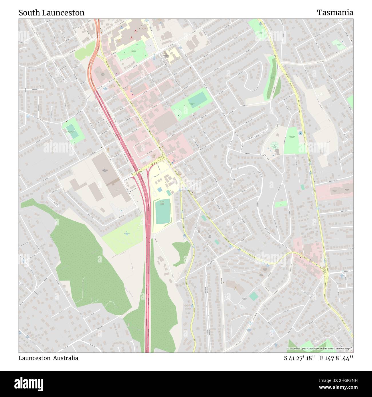 Launceston map Cut Out Stock Images & Pictures - Alamy