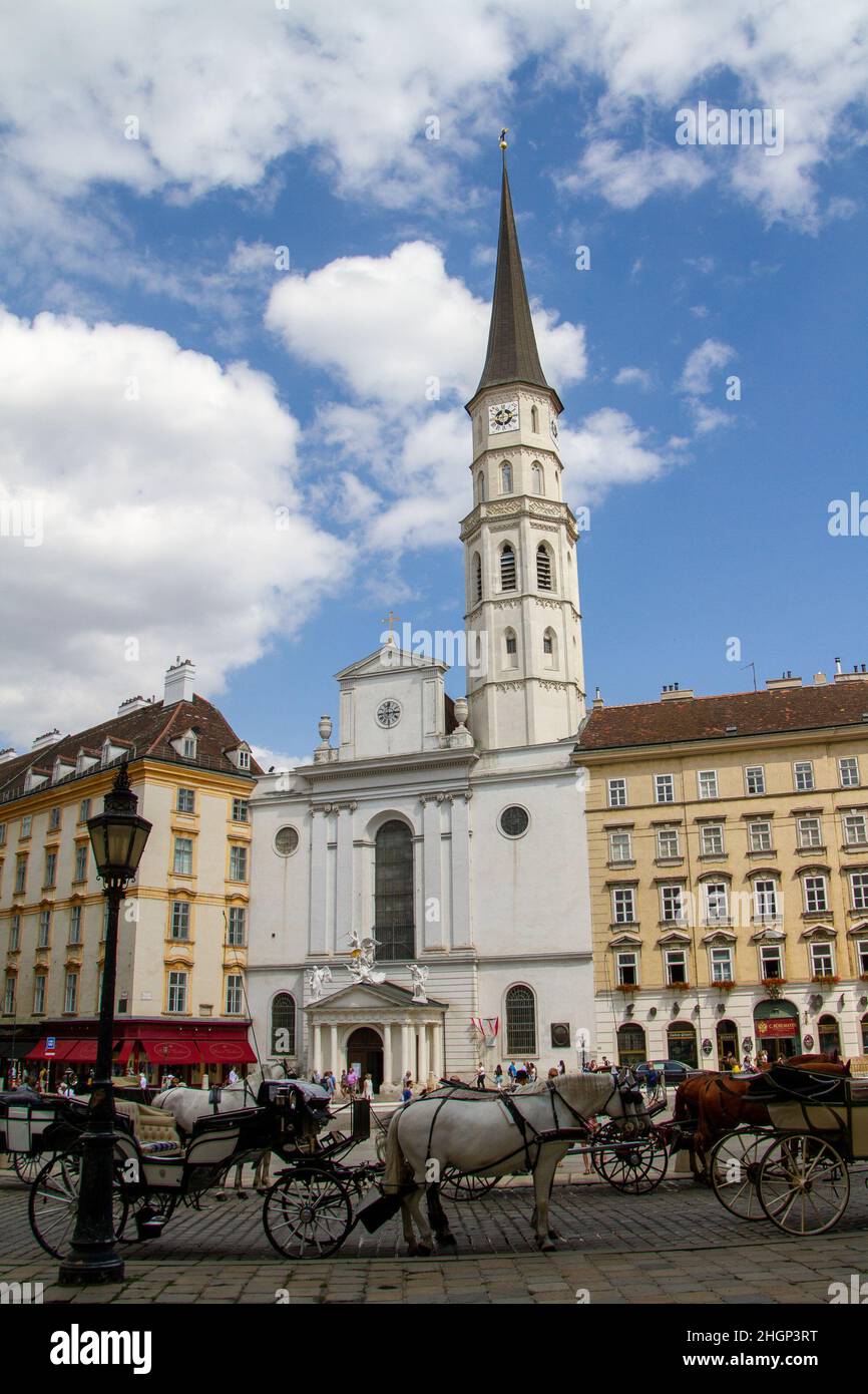 Vienna, Austria, July 21, 2021. The Augustinian Church or St. Augustine ...