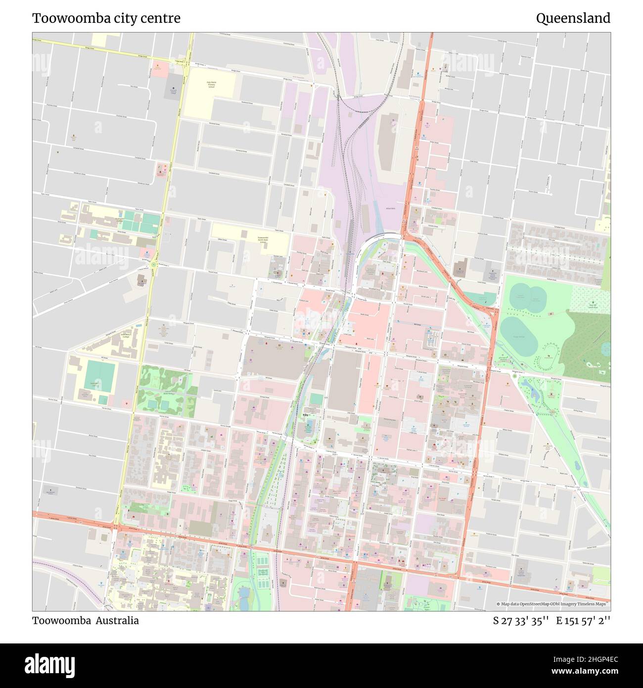 Toowoomba city centre, Toowoomba, Australia, Queensland, S 27 33' 35 ...