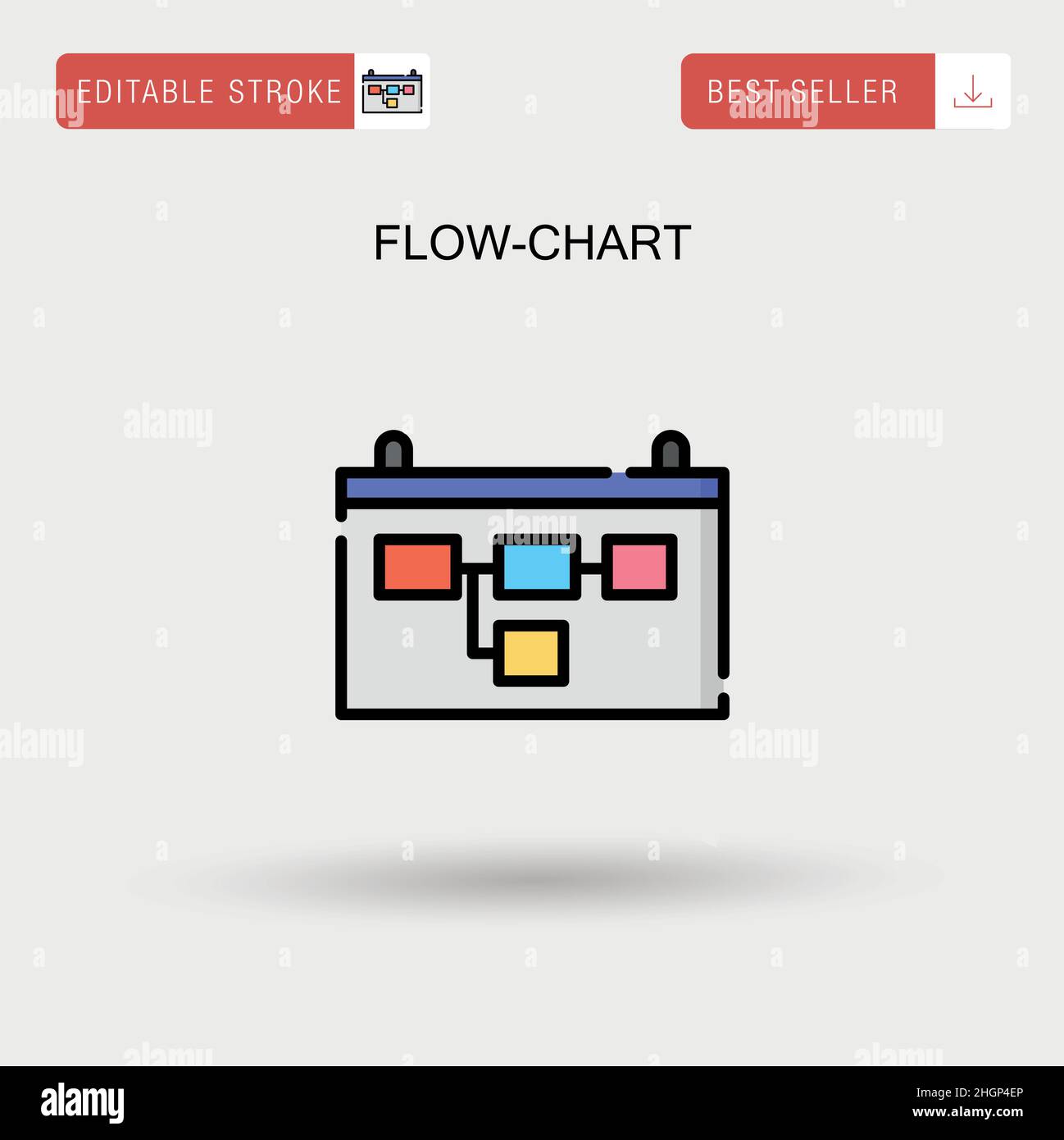 Flow-chart Simple vector icon Stock Vector Image & Art - Alamy