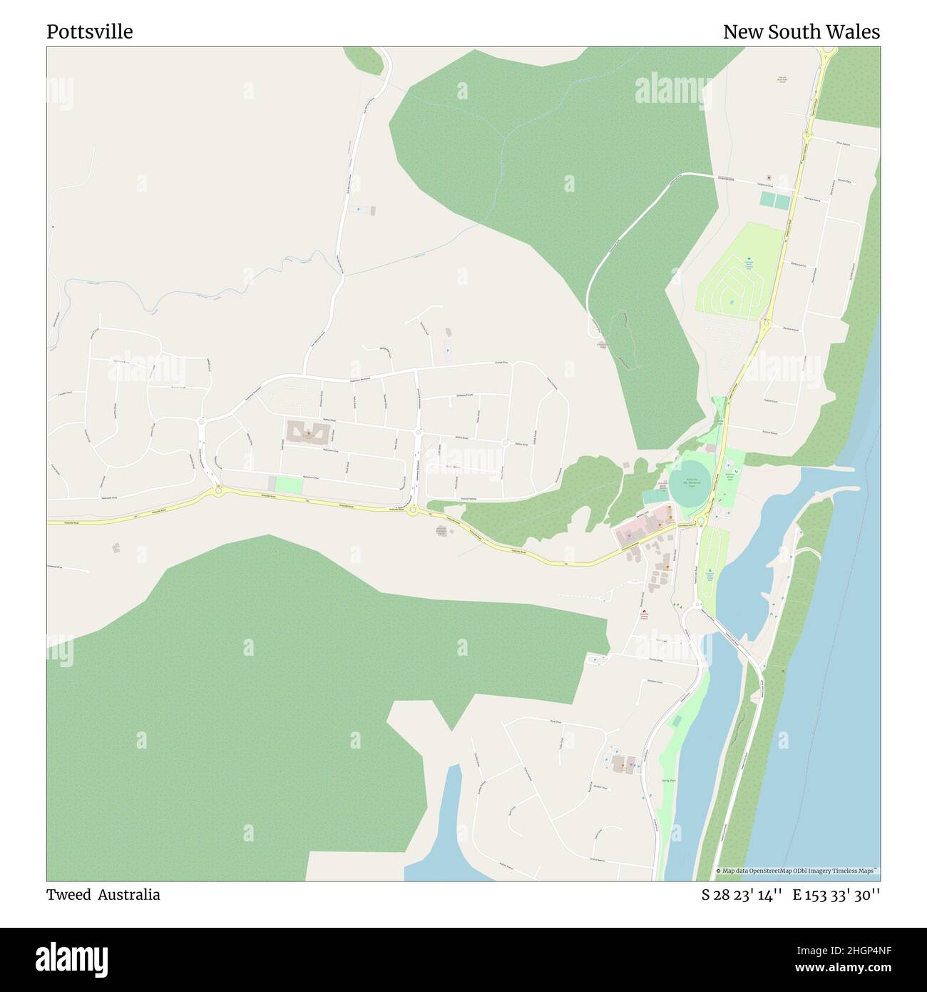 Pottsville, Tweed, Australia, New South Wales, S 28 23' 14'', E 153 33 ...