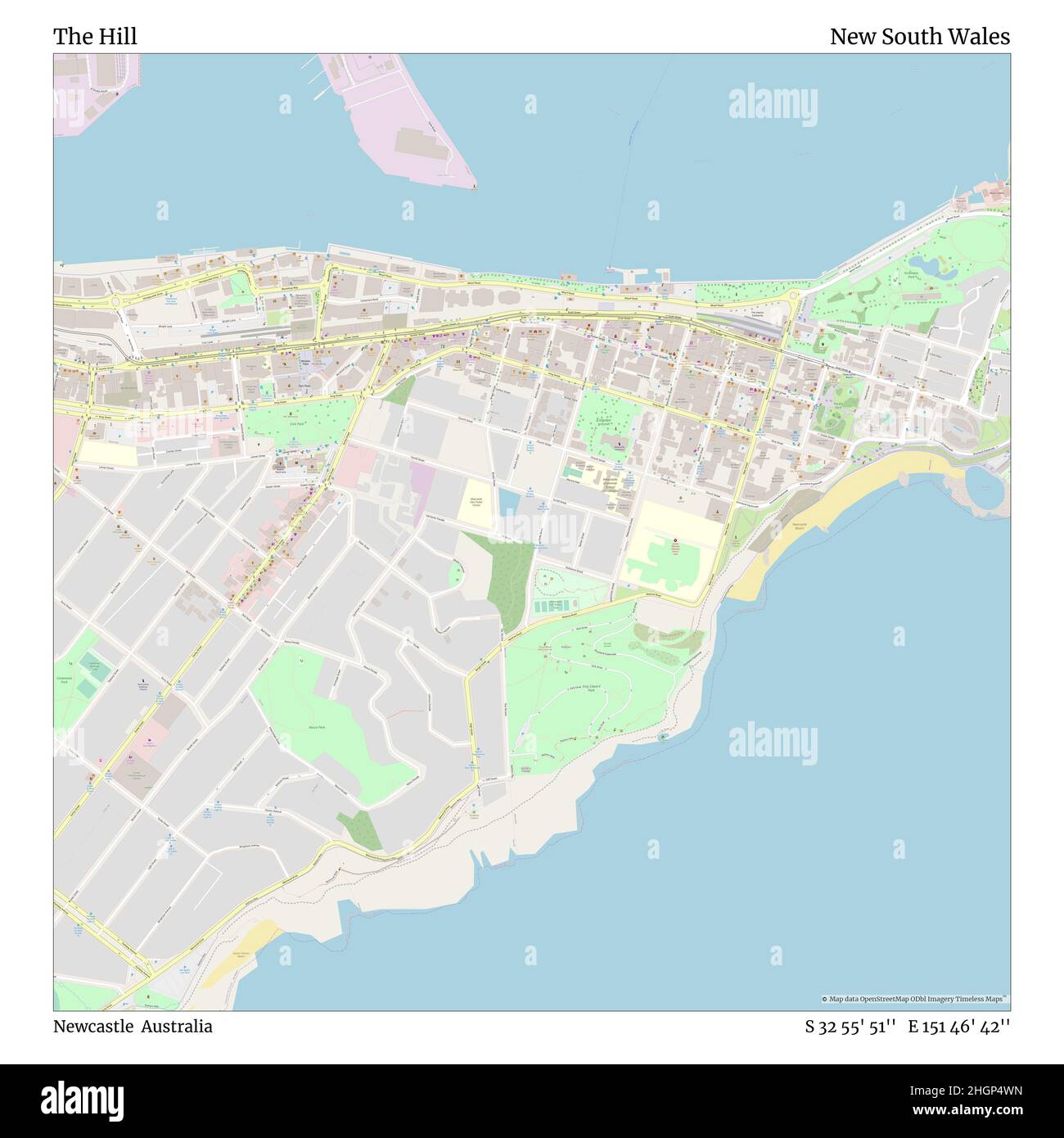 Newcastle australia map hi-res stock photography and images - Alamy