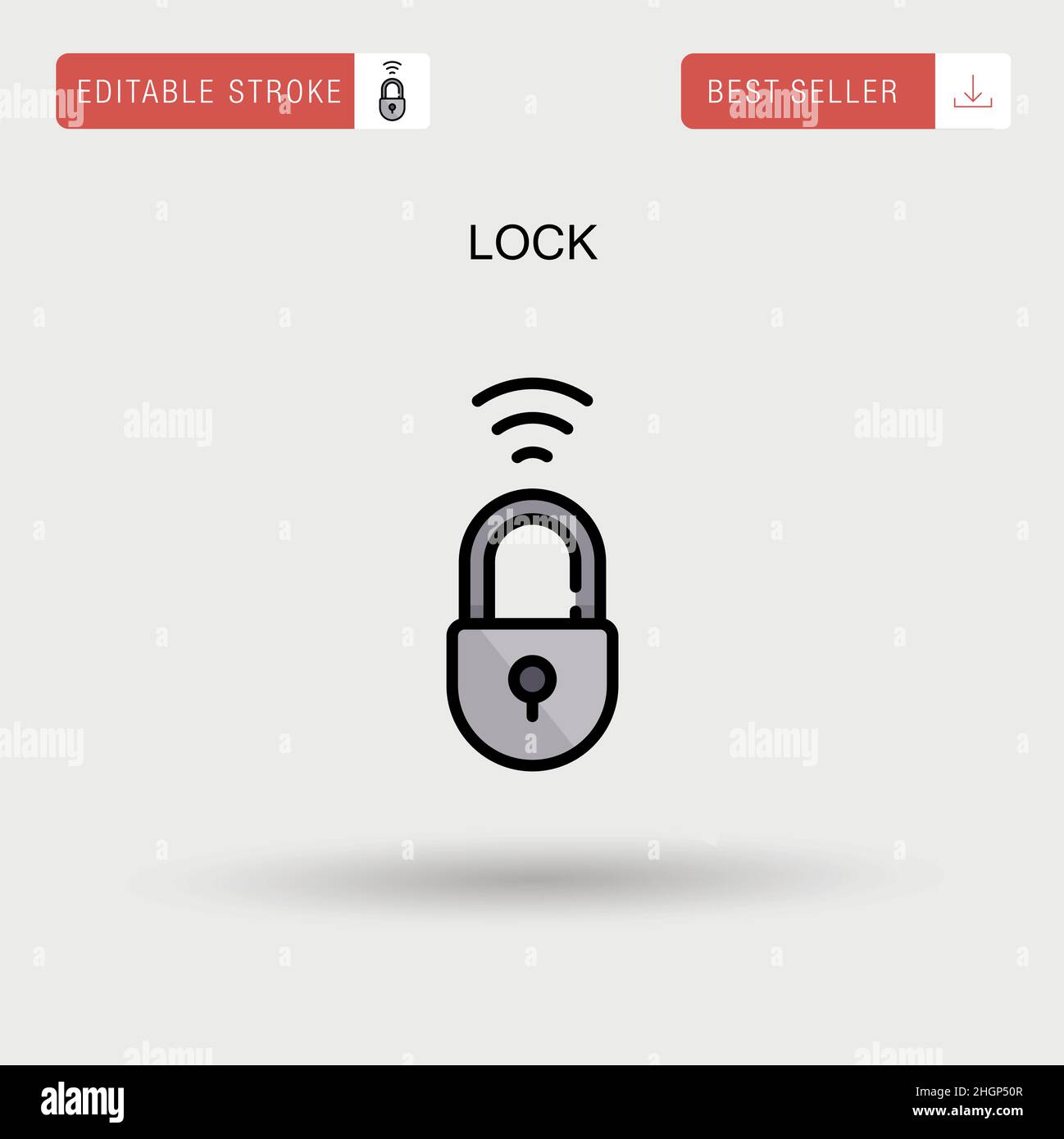 Lock Simple vector icon Stock Vector Image & Art - Alamy
