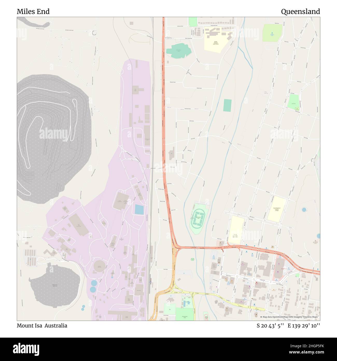 Miles End, Mount Isa, Australia, Queensland, S 20 43' 5'', E 139 29' 10 ...
