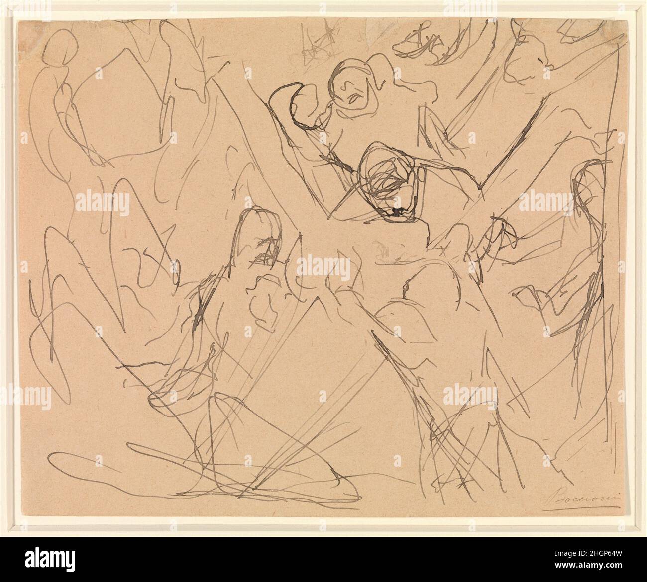 Study for "Mourning" 1910 Umberto Boccioni Italian. Study for "Mourning ...