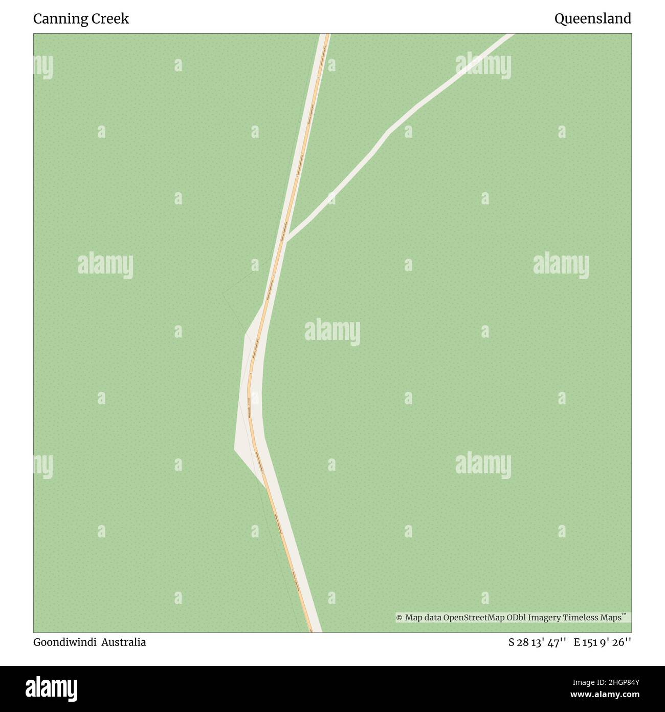 Canning Creek, Goondiwindi, Australia, Queensland, S 28 13' 47'', E 151 ...