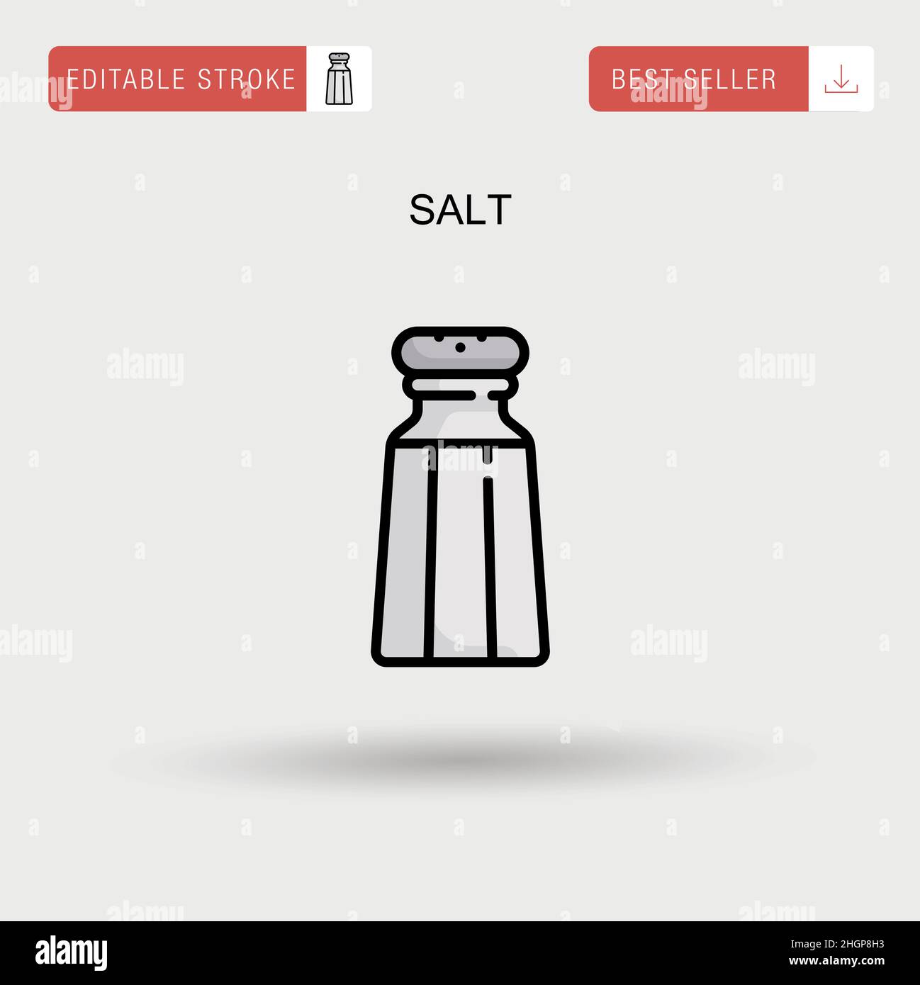 Salt Simple vector icon Stock Vector Image & Art - Alamy