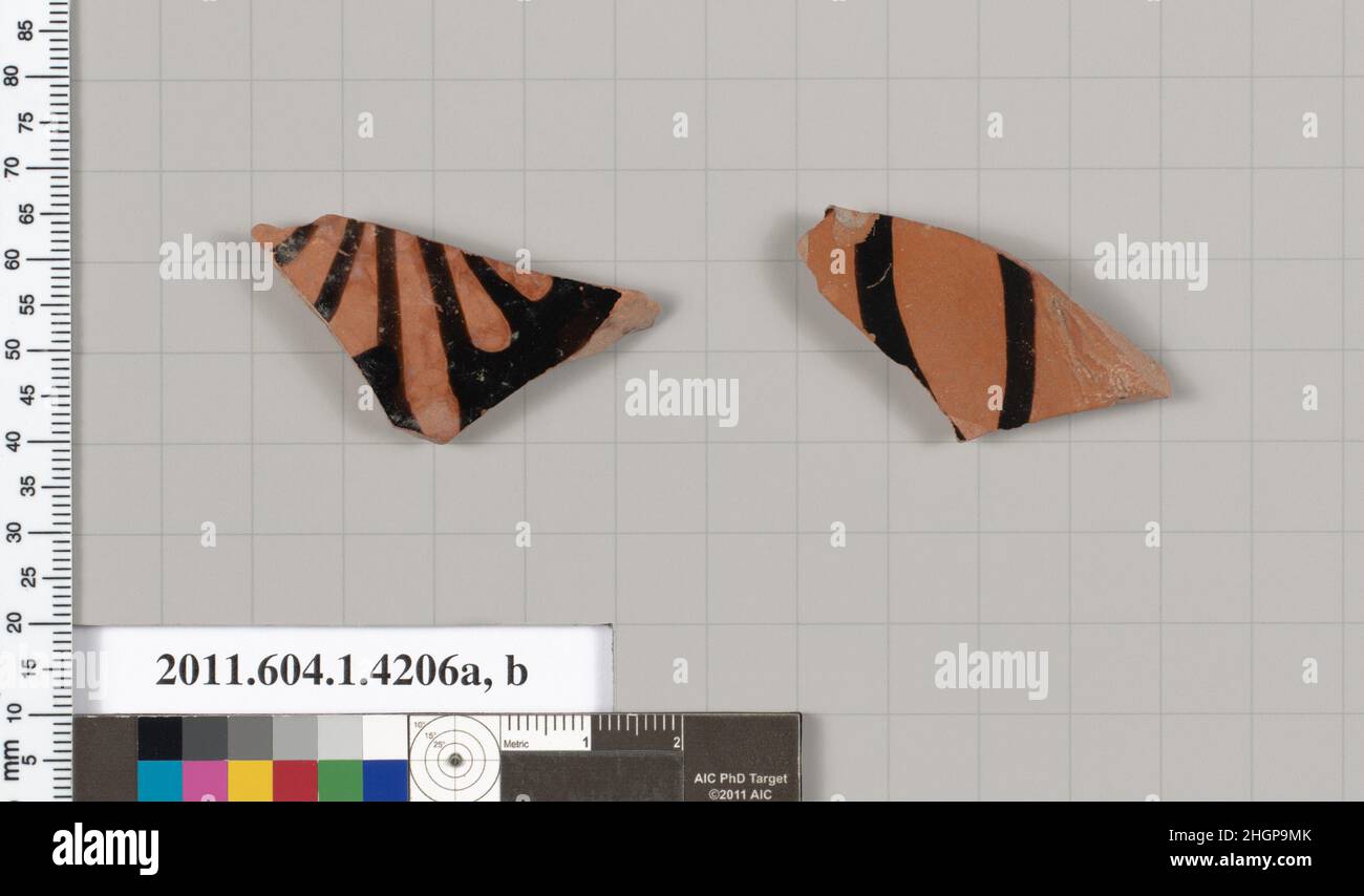 Terracotta fragments of kylikes (drinking cups) first half of the 5th ...