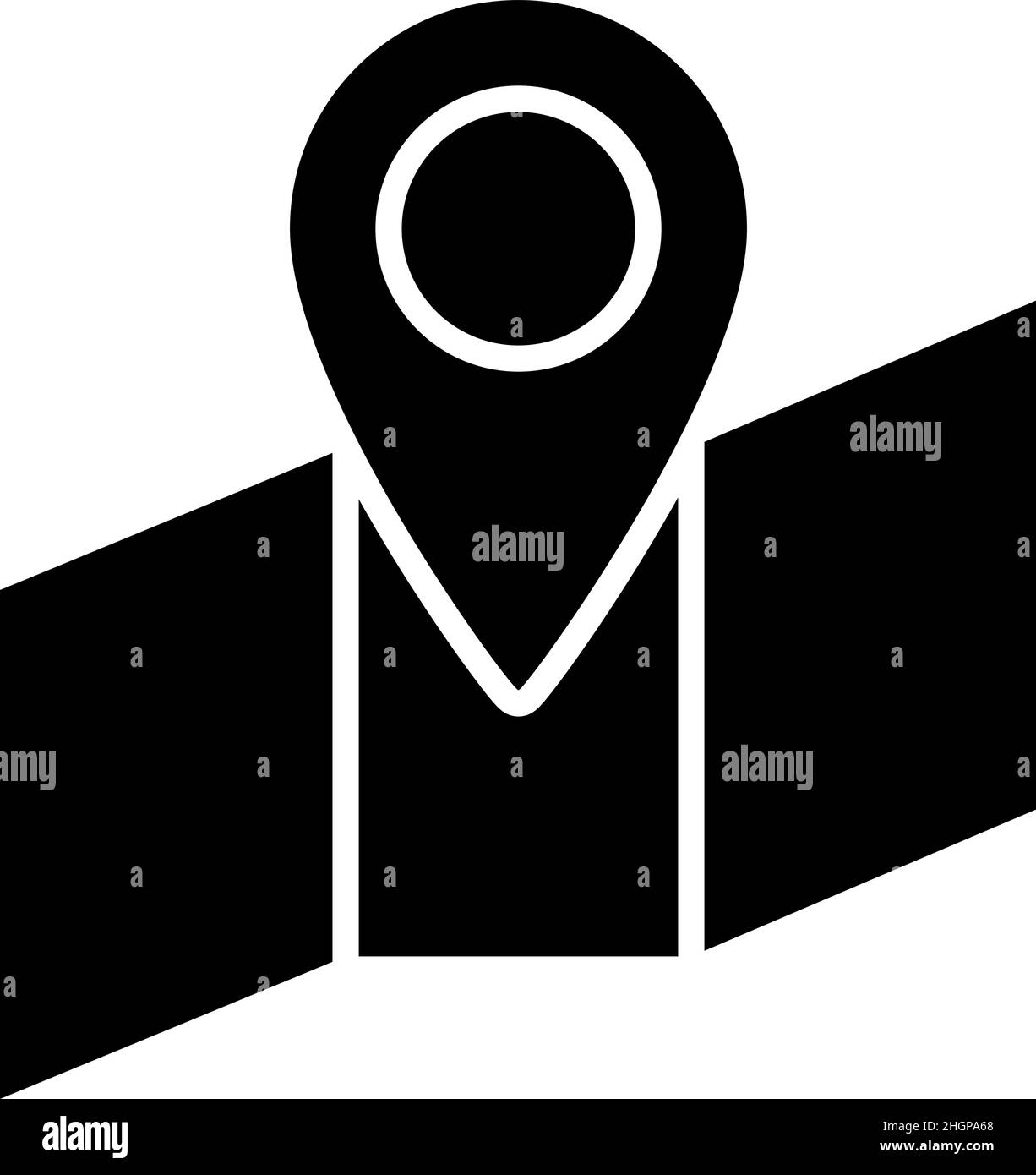Map location icon Black and White Stock Photos & Images - Alamy
