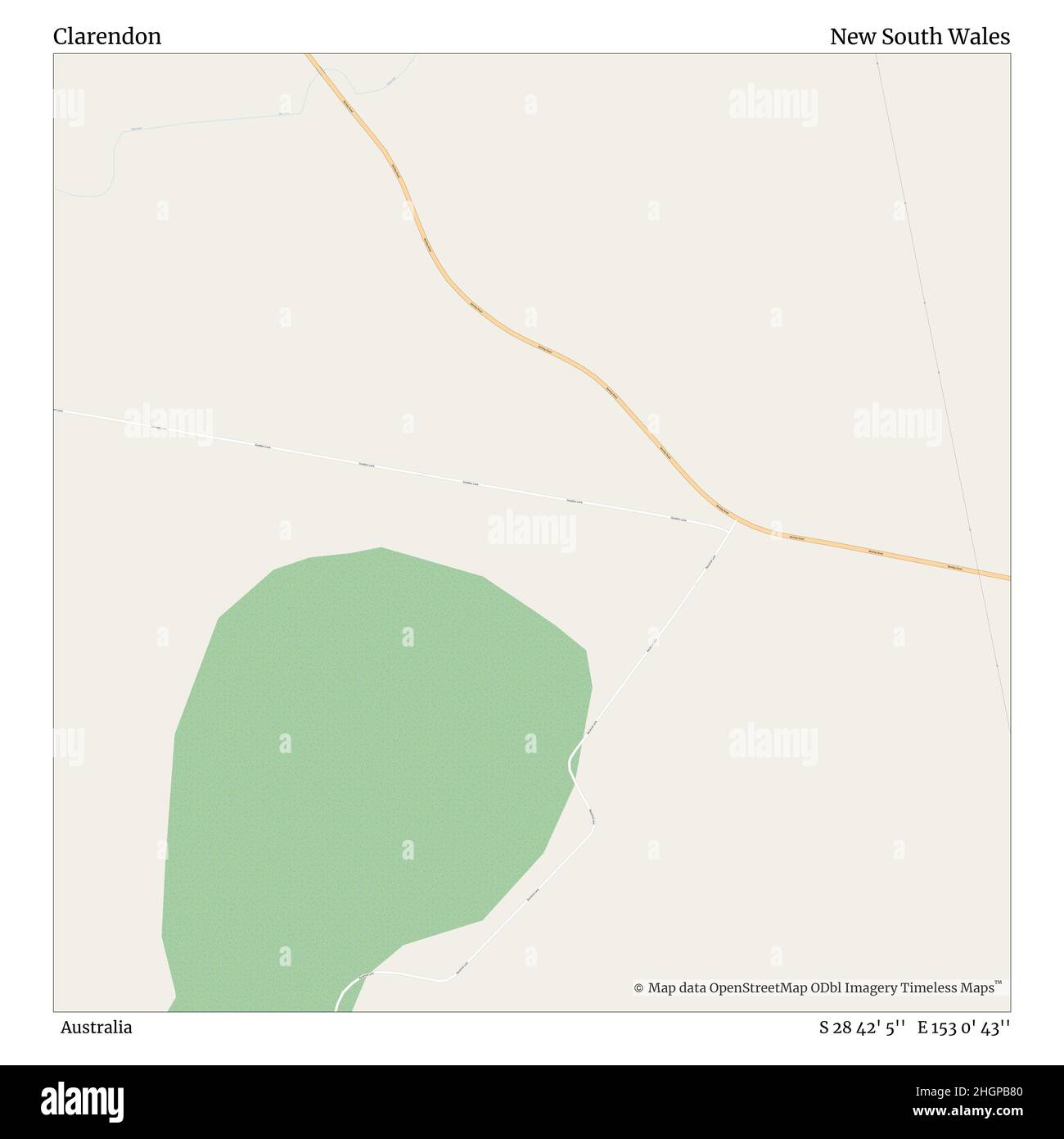Map of clarendon hi-res stock photography and images - Alamy