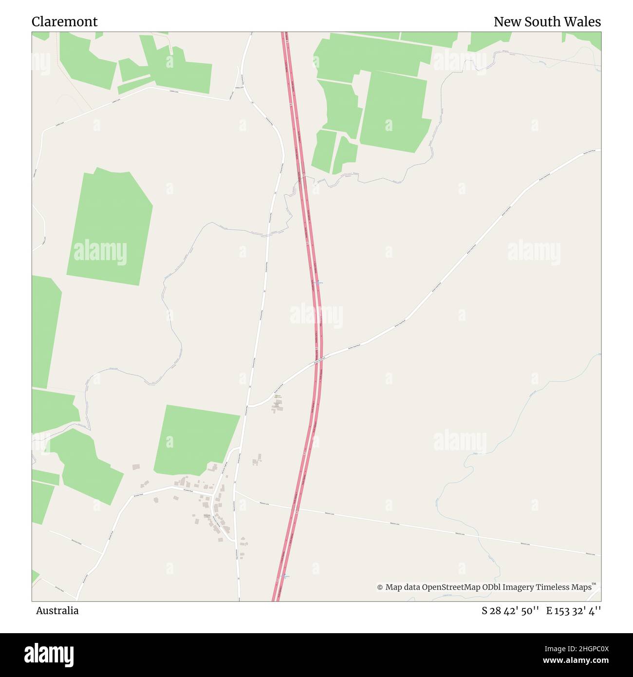 Map of claremont hi-res stock photography and images - Alamy