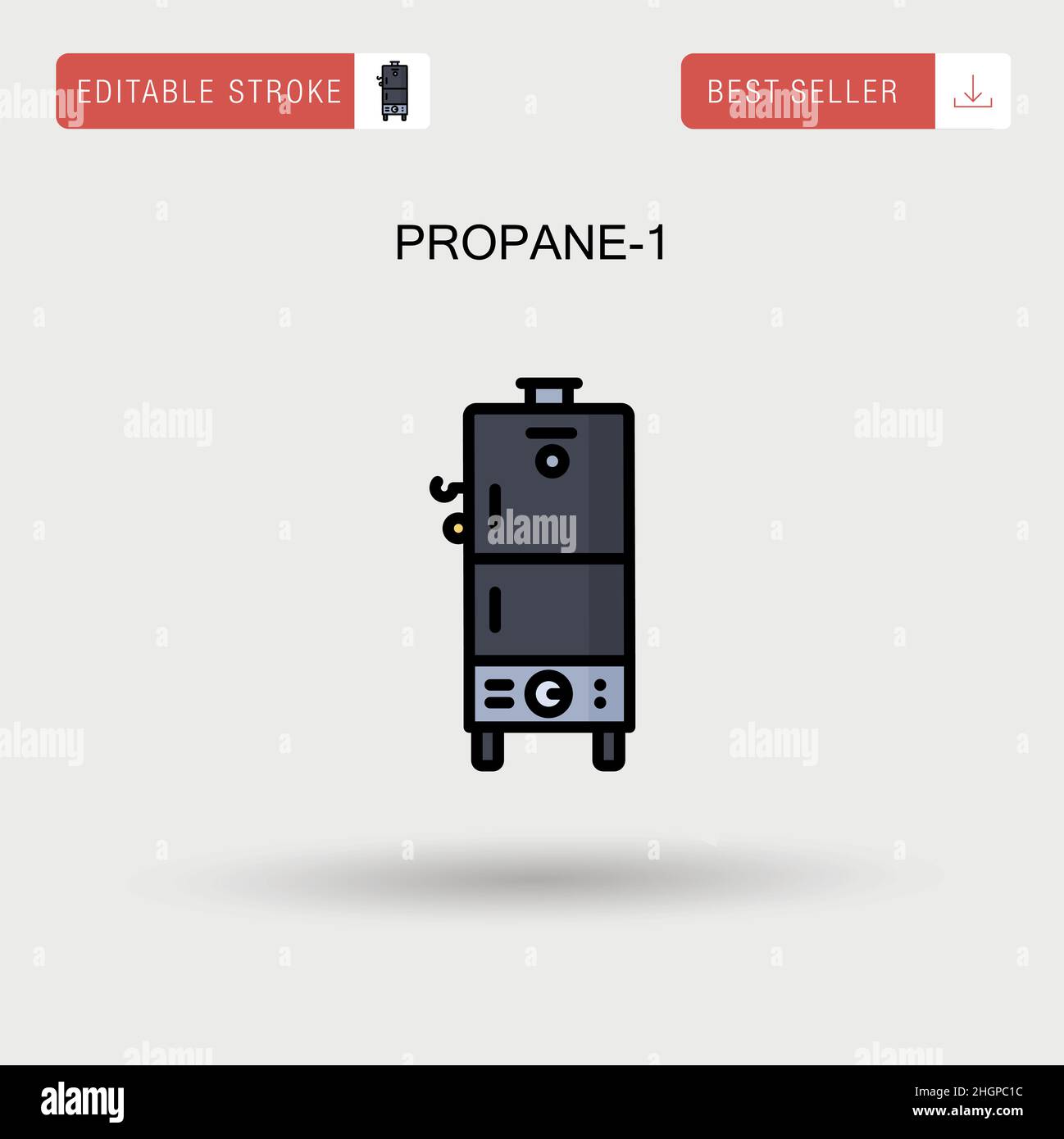 Propane-1 Simple vector icon Stock Vector Image & Art - Alamy