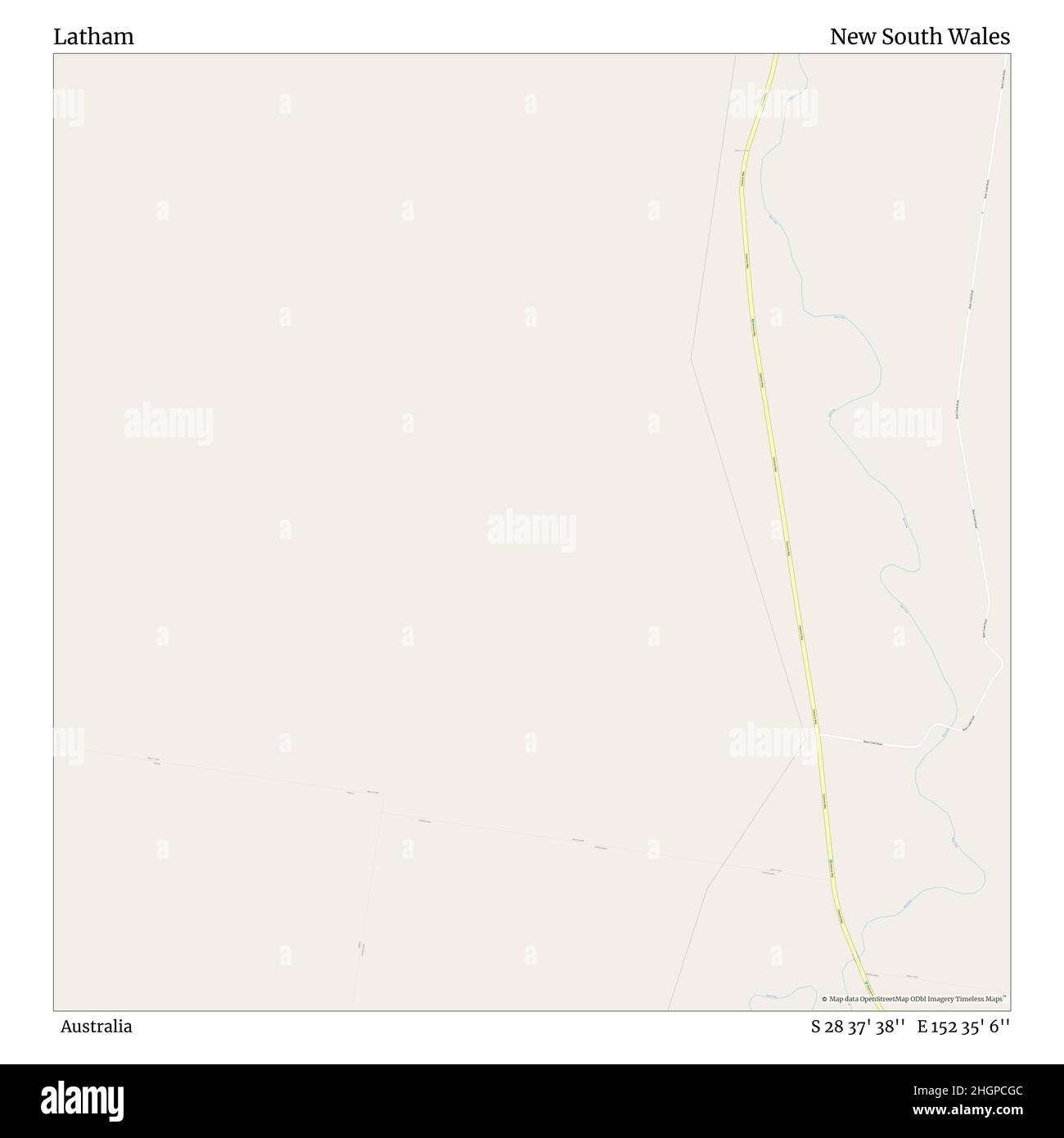 Latham, Australia, New South Wales, S 28 37' 38'', E 152 35' 6'', map ...