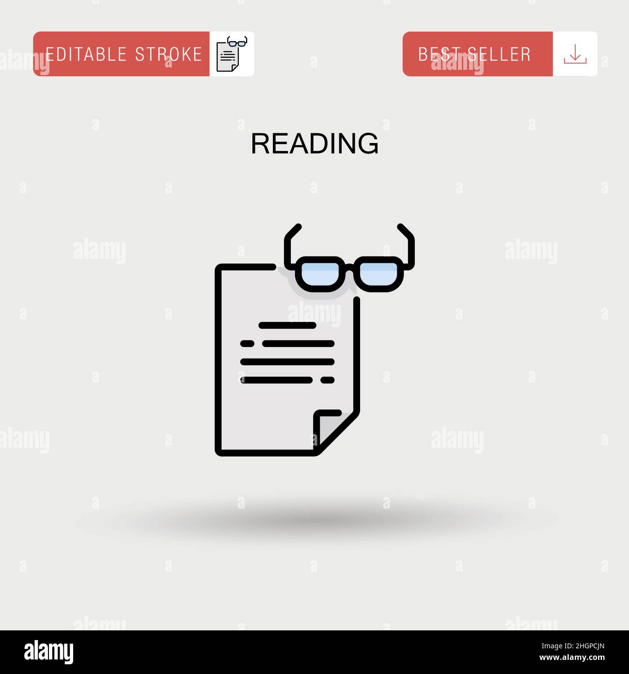 Reading Simple vector icon Stock Vector Image & Art - Alamy