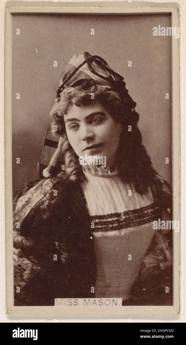 Miss Mason, from the Actresses series (N245) issued by Kinney Brothers ...