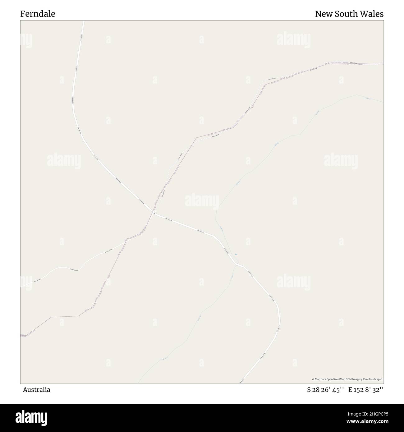 Ferndale, Australia, New South Wales, S 28 26' 45'', E 152 8' 32'', map ...