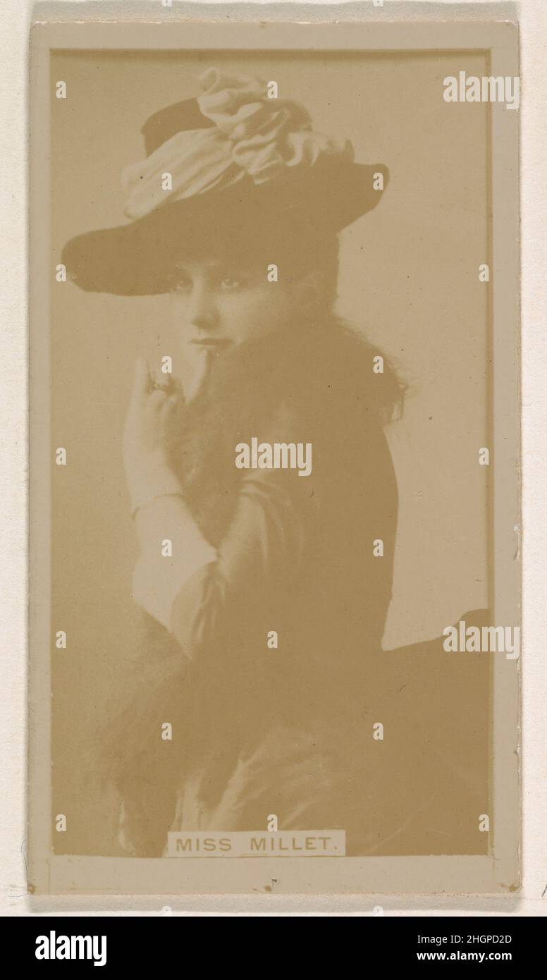 Miss Millet, from the Actresses series (N245) issued by Kinney Brothers ...