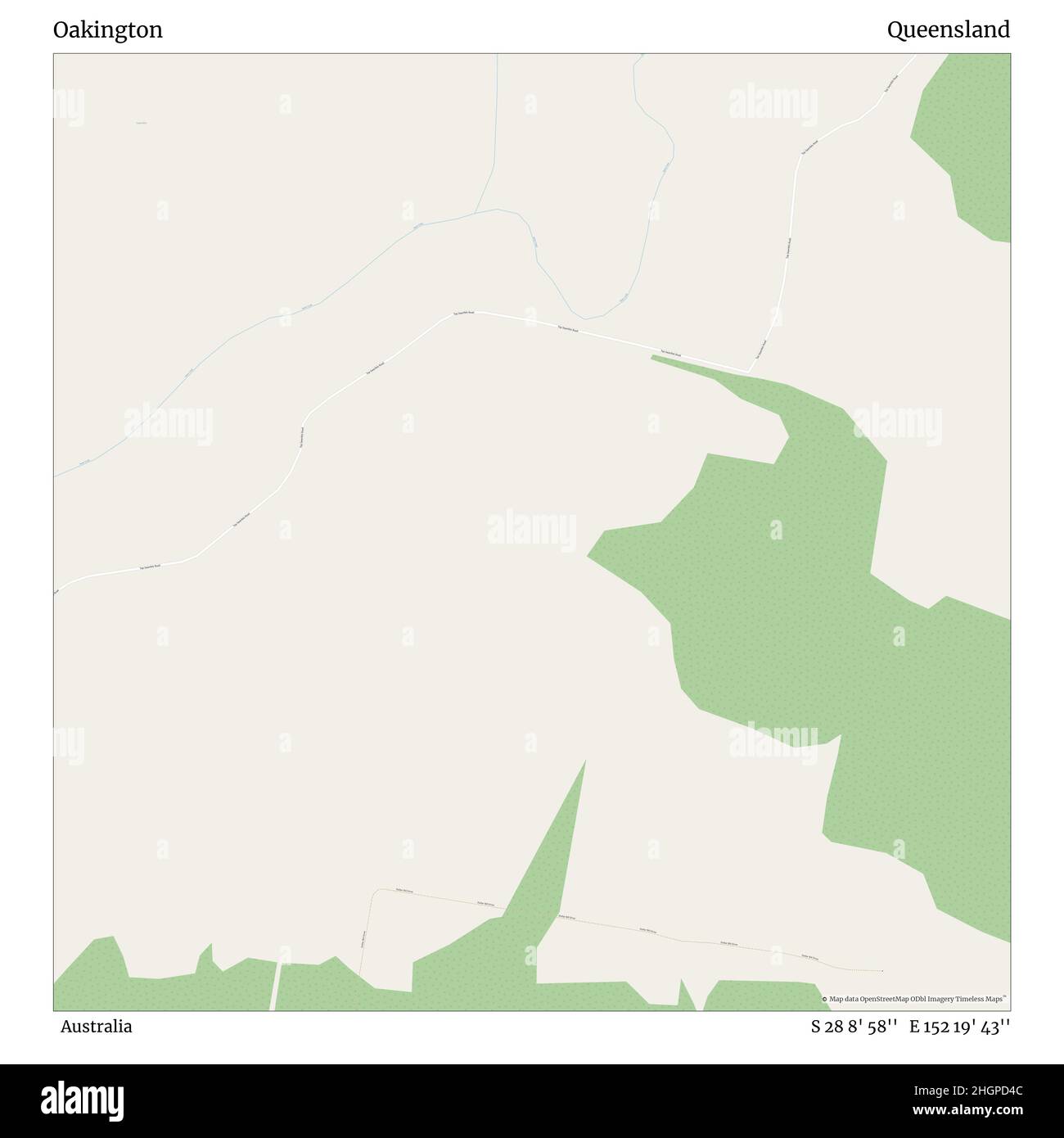 Oakington, Australia, Queensland, S 28 8' 58'', E 152 19' 43'', map ...