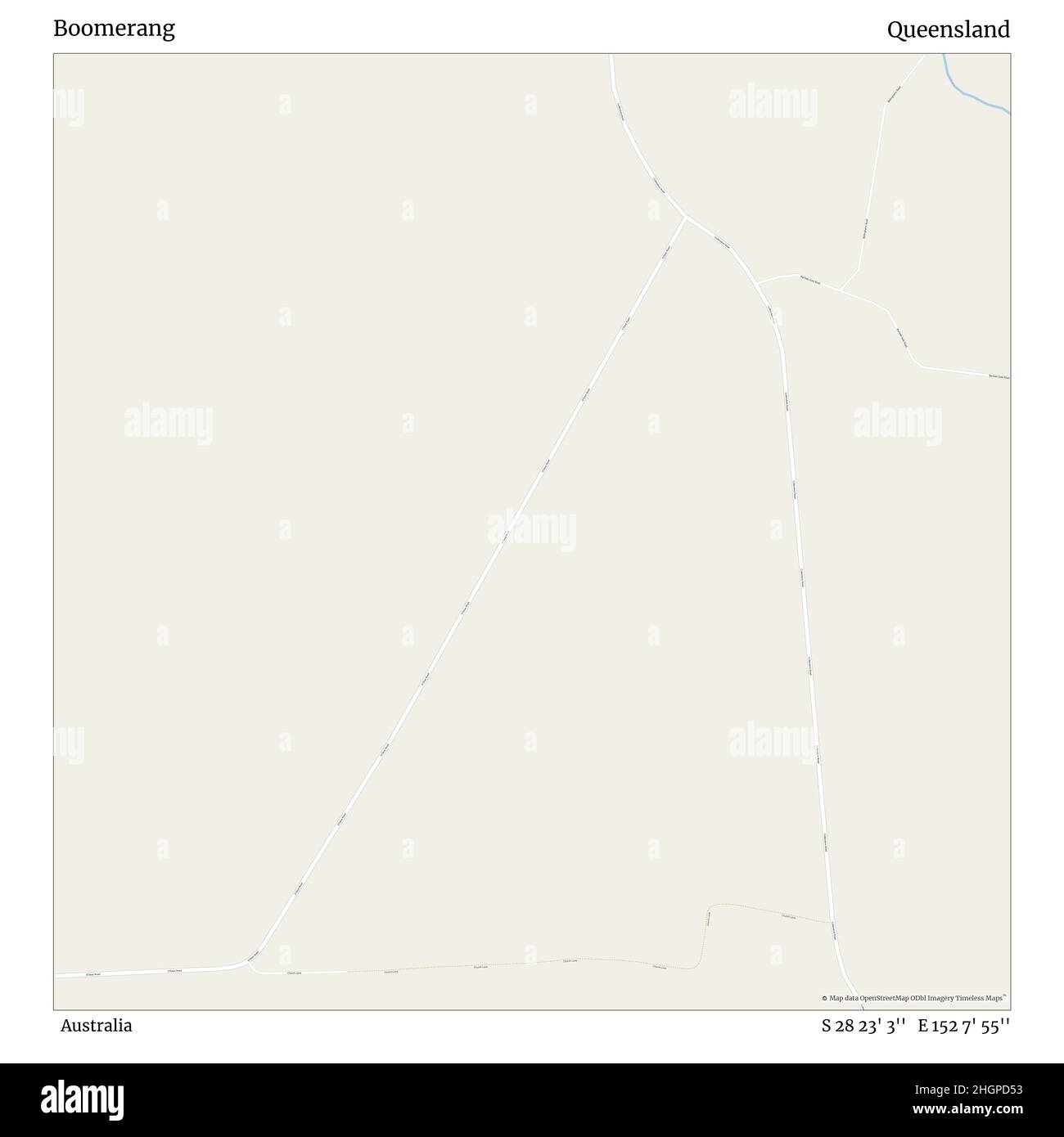 Boomerang, Australia, Queensland, S 28 23' 3'', E 152 7' 55'', map ...