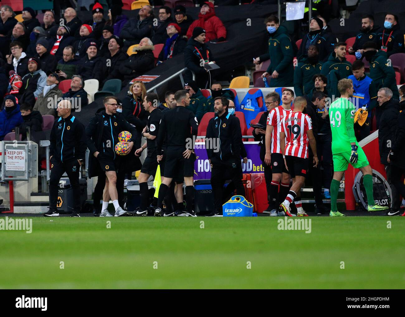 22nd January 2022: Brentford Community Stadium, London, England ...