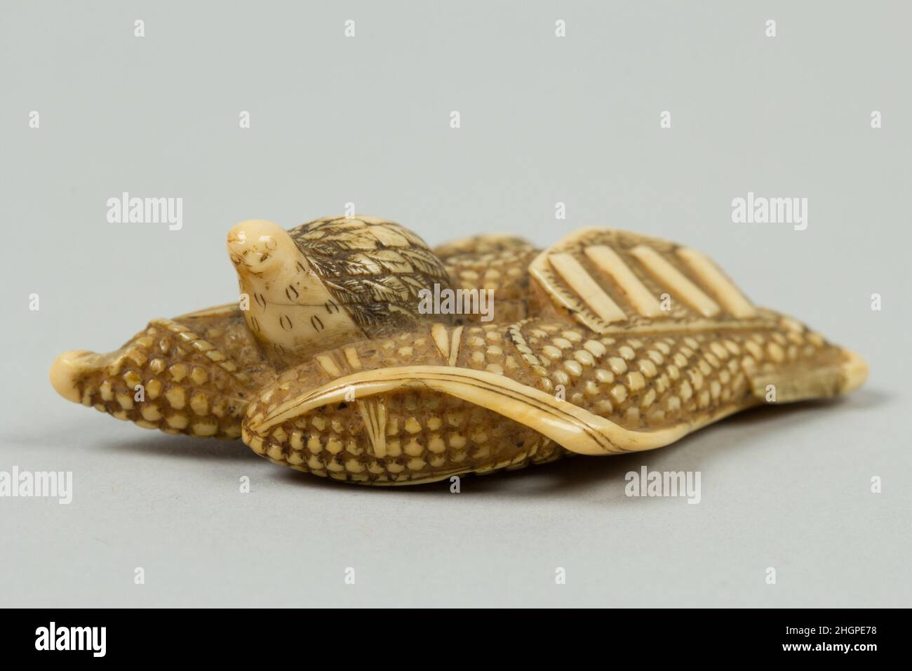 Netsuke of Birds and Corn 19th century Japan. Netsuke of Birds and Corn ...