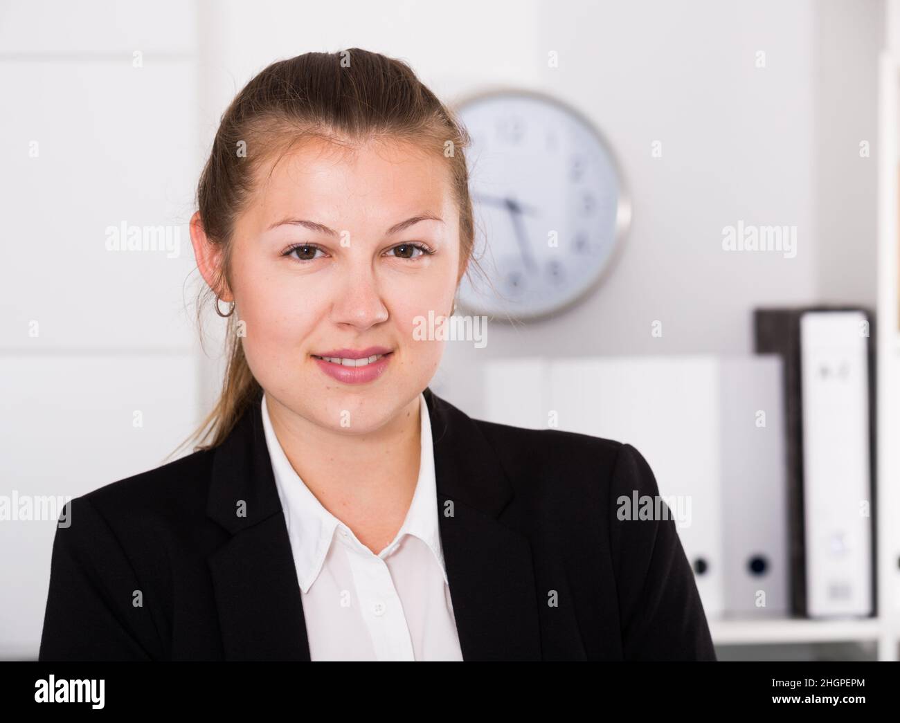 Portrait of employee which is working Stock Photo - Alamy