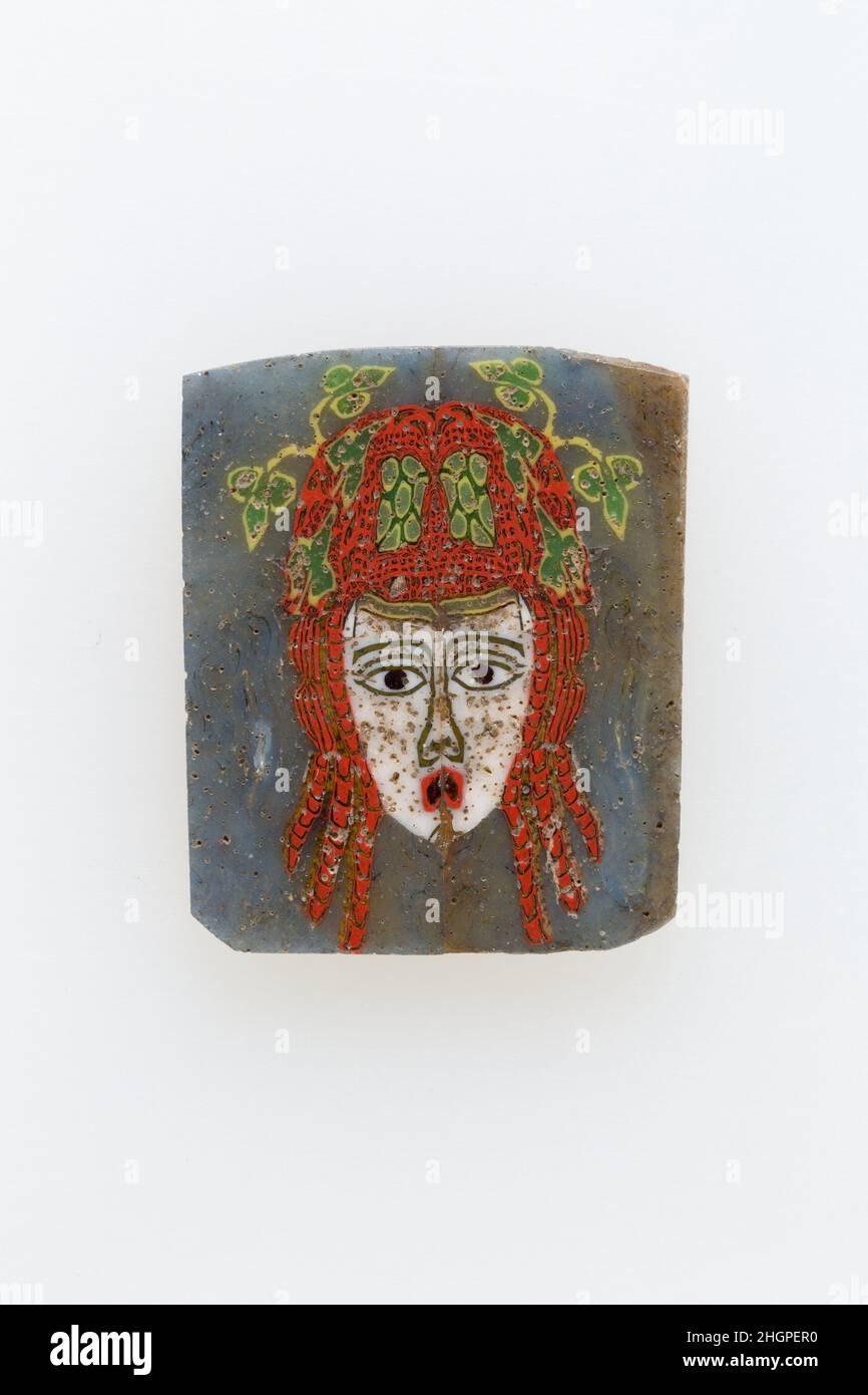Plaque, female face 100 BC–100 AD Ptolemaic Period–Roman Period A ...