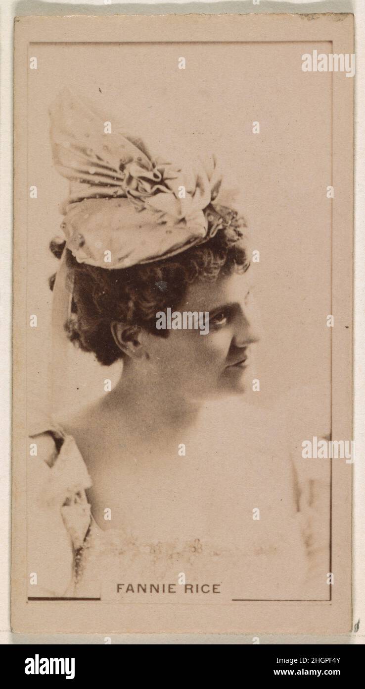 Fannie Rice, from the Actresses series (N245) issued by Kinney Brothers ...