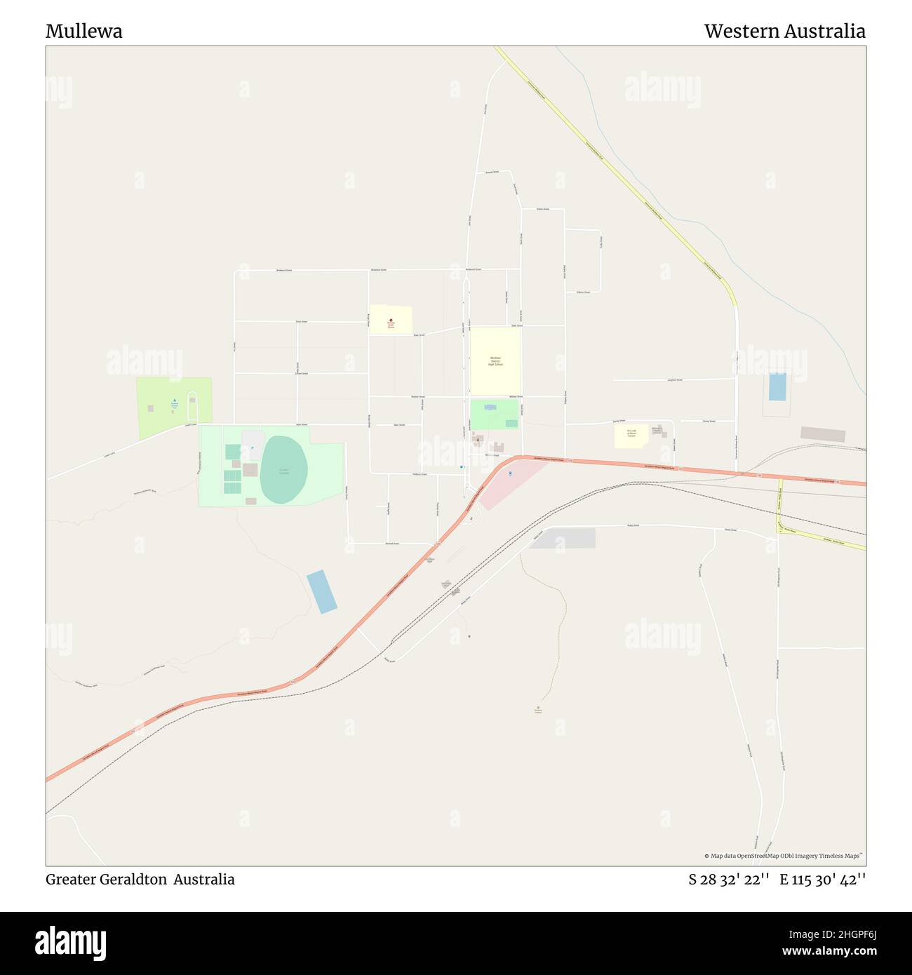 Geraldton map Cut Out Stock Images & Pictures - Alamy