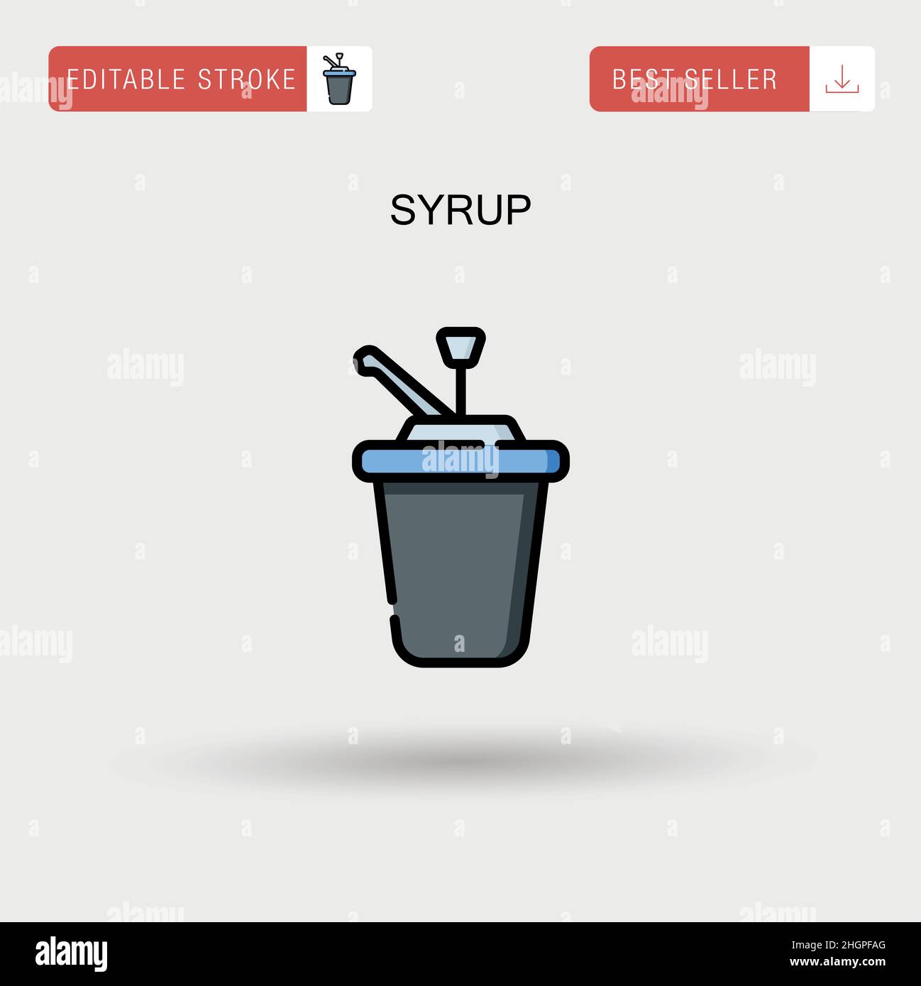 Golden syrup flavor Stock Vector Images - Alamy