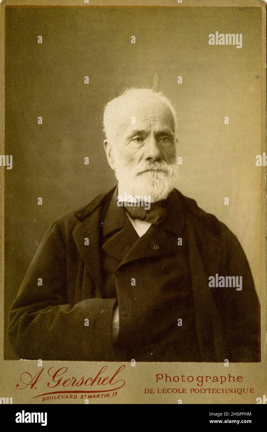 Portrait de Emile Signol peintre francais - 1804-1892 Stock Photo - Alamy