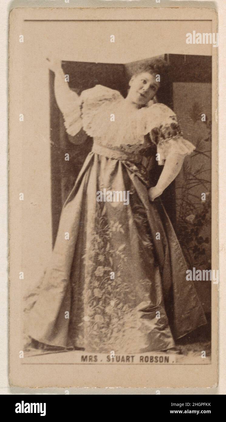 Mrs. Stuart Robson, from the Actresses series (N245) issued by Kinney ...