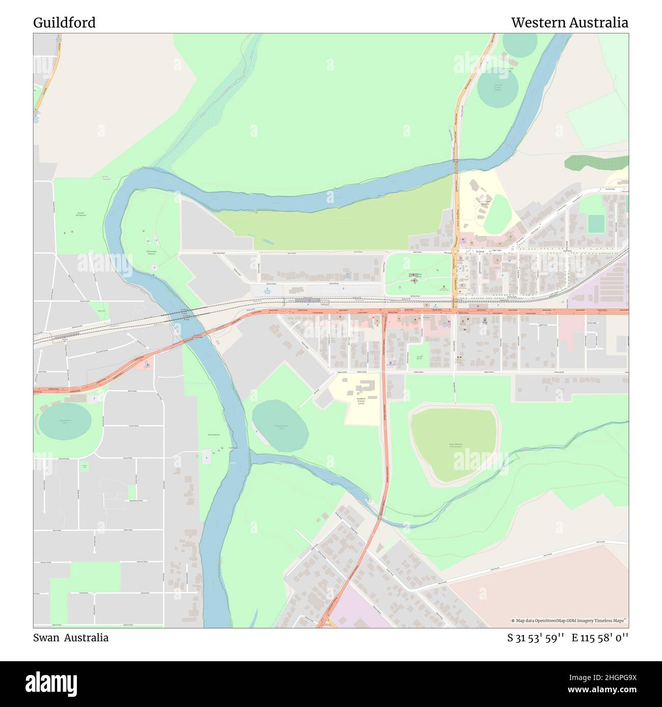 Map of guildford hi-res stock photography and images - Alamy