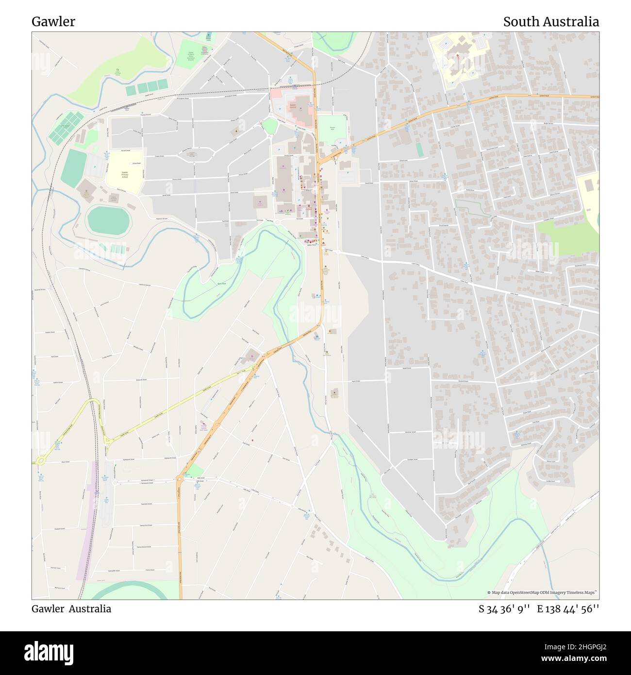 Gawler south australia australia maps cartography hi-res stock ...